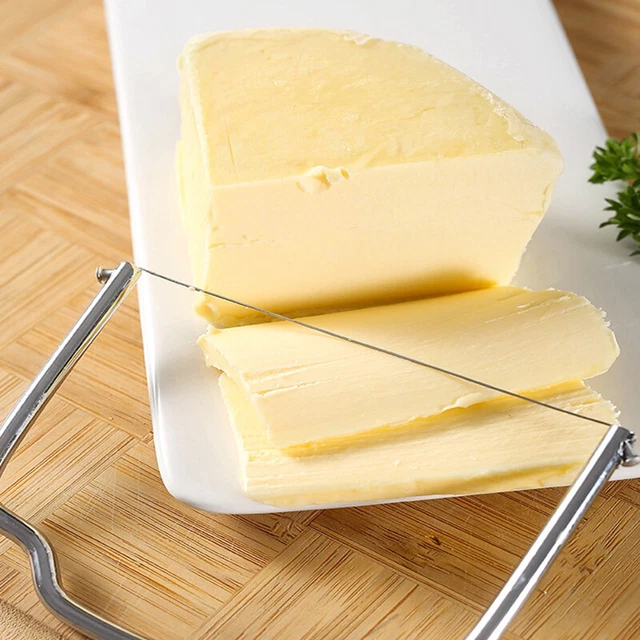 BUTTER WIRE SLICER Stainless Butter Cutter Cheese Cutting Kitchen ...