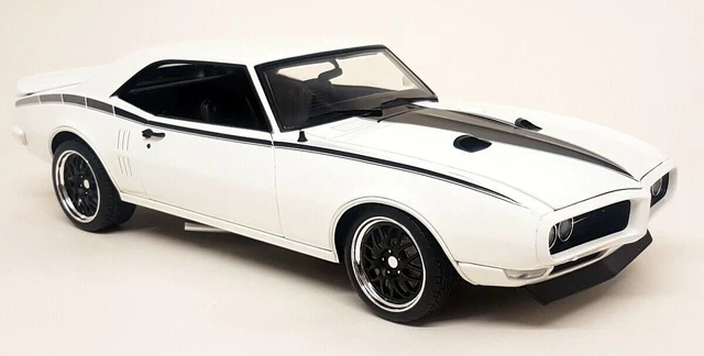 ACME 1/18 PONTIAC 1968 Firebird Street Fighter White Diecast Model Car ...