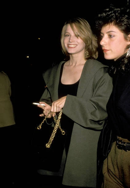 BRIDGET FONDA AND friend during Los Angeles Premiere of Scan - 1989 Old ...
