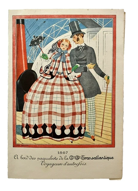 SETTEMBRE 1931 FRENCH Line/Cie Gle Transatlantique SS Rochambeau Ship ...