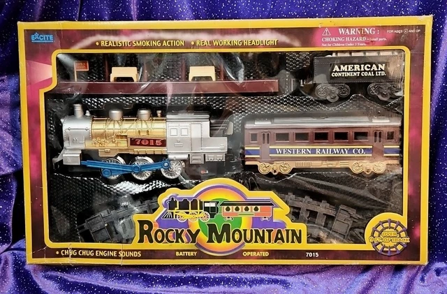 VINTAGE EARLY 2000'S&ROCKY MOUNTAIN " Battery Operated Train Set ...