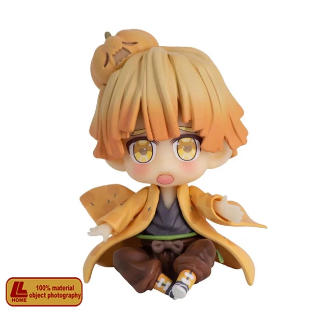 ANIME DEMON SLAYER Agatsuma Zenitsu mini Cute PVC Figure Toy Gift desk ...