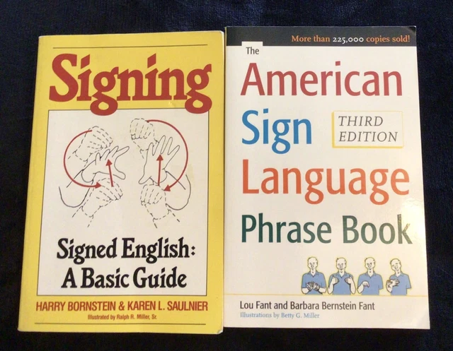 SIGNING, ASL, LOT of Sign Language Books American Sign Language + Basic ...