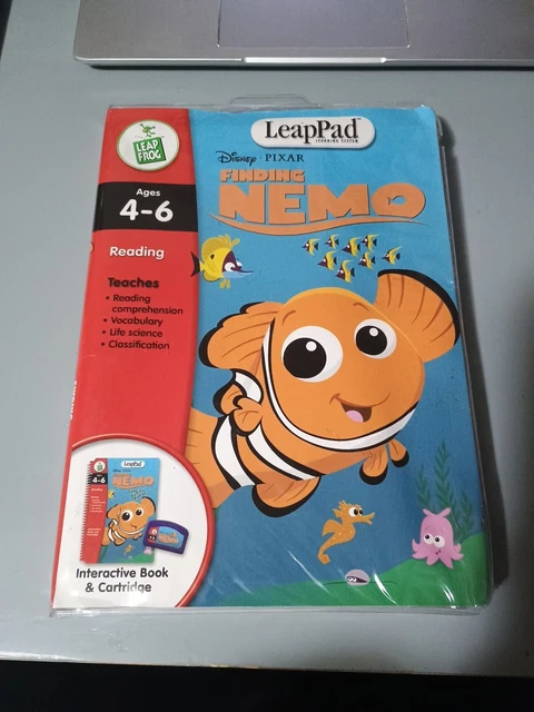 LEAPFROG LEAPPAD DISNEY Finding Nemo Age 4 - 6 Interactive Book and ...