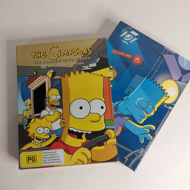 THE SIMPSONS : Season 10 Boxset (DVD, 1998) Collector’s Edition ...