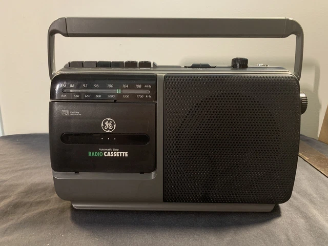 VINTAGE- GE MODEL 3-5264A Cassette Player AM FM Radio Recorder General ...