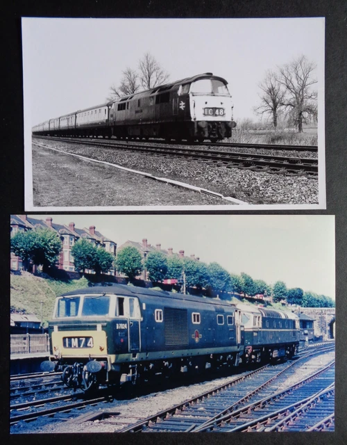 2 DIESEL HYDRAULIC photos D1048 and D7024 with D6574 at Exeter Central ...
