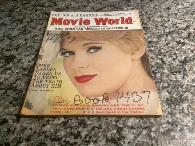 1962 CONNIE STEVENS,MICHAEL Landon,Bobby Darin,George Maharis,candid ...