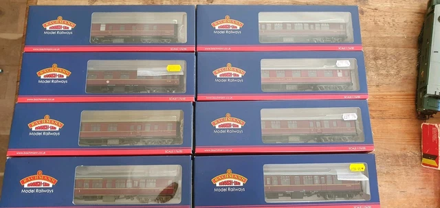 BACHMANN BR MK1 Coaches Maroon, Rake of 8 £52.72 - PicClick UK