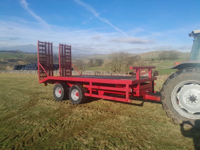 TRACTOR DRAWN LOWLOADER flatbed beavertail Plant Trailer 19ft 6 x 7ft 6 ...
