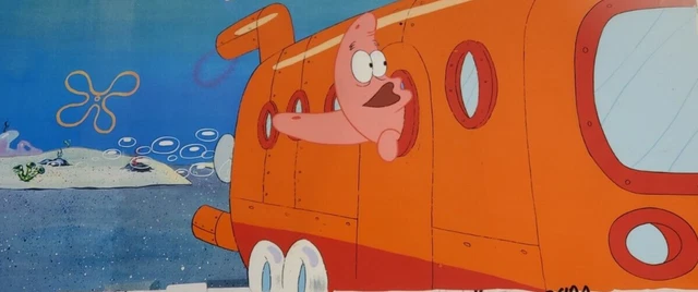 SPONGEBOB SQUAREPANTS ORIGINAL Production Used Animation Pan Cel ~SB194 ...