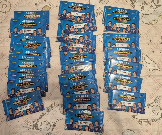28 BUSTINE AZZURRI Adrenalyn 2024 Figurine Panini Esselunga Trading ...