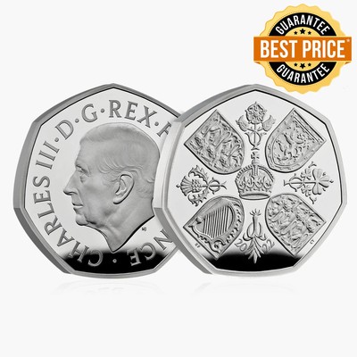 2022 KING CHARLES III (1st Portrait) Queen Elizabeth 50 Pence Coin in ...
