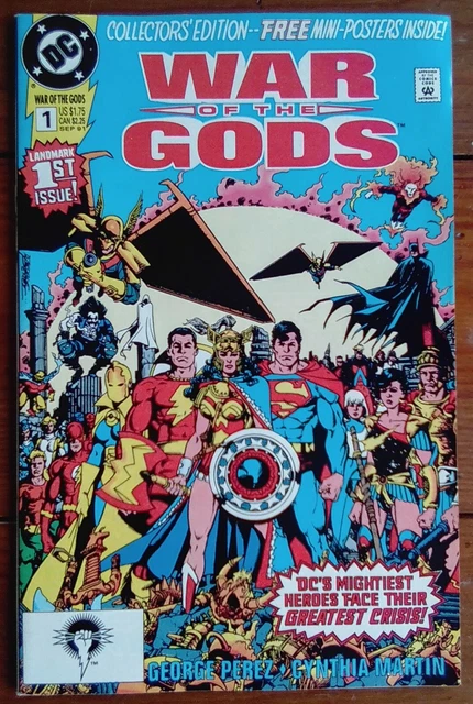 WAR OF THE Gods 1, Mini-Posters Still Attached, Dc Comics, September ...