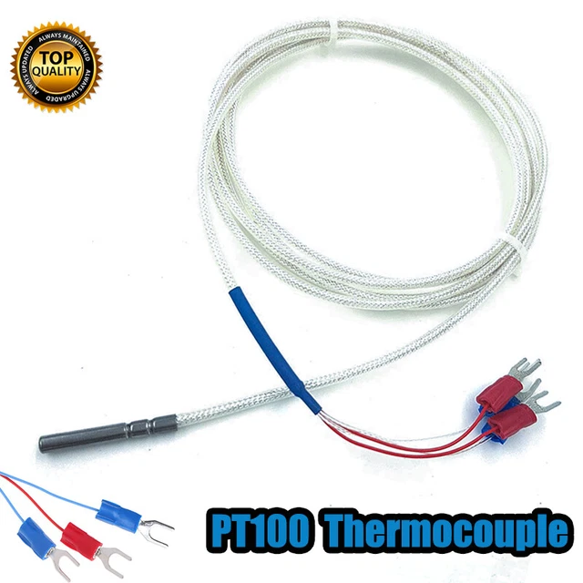 PT100 3 WIRE Temperature Sensor K type Thermocouple Probe Laboratory ...