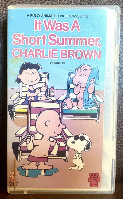 “IT WAS A Short Summer, Charlie Brown” (VHS 1988) HI-TOPS Snoopy’s Home ...