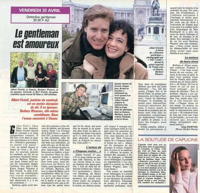 COUPURE DE PRESSE Clipping 1990 Albert Fortell (1 page 1/2) EUR 5,00 ...