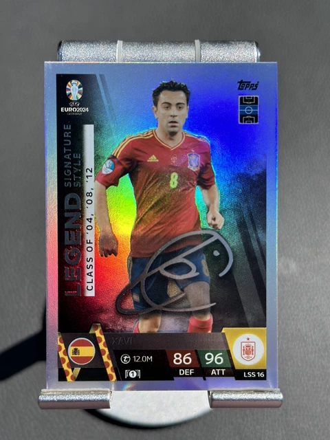 MATCH ATTAX UEFA Euro 2024 Xavi Signature Style Legend Trading Card £1. ...