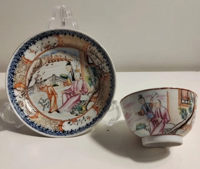 17TH CENTURY ANTIQUE Chinese export famille rose porcelain tea set £250 ...