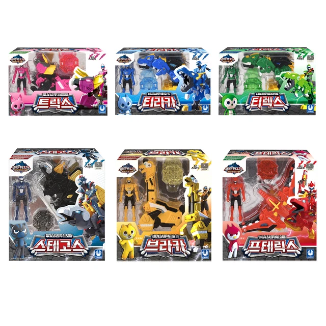 MINIFORCE SUPER DINO POWER Head Transformer Robot Set Toys Christmas ...