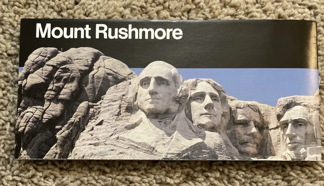 MOUNT RUSHMORE NATIONAL Memorial Park Service NPS Brochure Map Unigrid ...