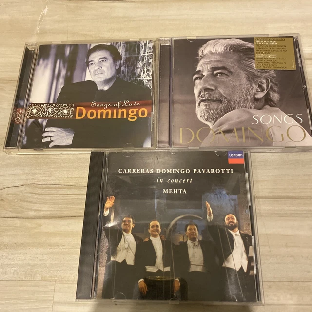 PLÁCIDO DOMINGO - Canciones, Canciones de Amor en Concierto Mehta 3 CD ...