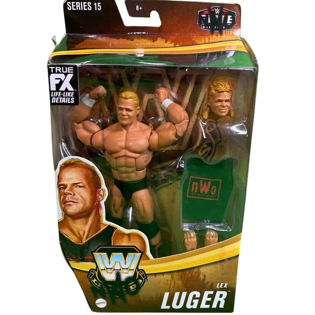 FIGURINE ARTICULÉE WWE Legends Series 15, Lex Luger, neuve dans son emballage, exclusive Mattel ...