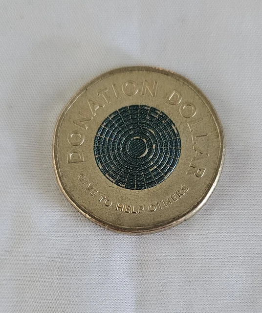 RARE 2021 DONATION One Dollar Coin. Circulated. Jc Initials On Left ... RARE 2021 DONATION One Dollar Coin. Circulated. Jc Initials On Left ...