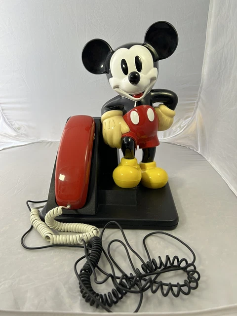 DISNEY AT&T COLLECTIBLE Mickey Mouse Push-Button Phone Disney TESTED ...
