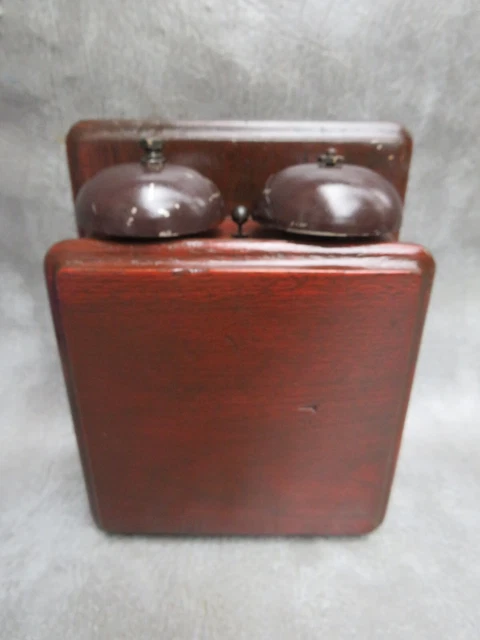 A GOOD VINTAGE Oak Cased Telephone Ringer Box £15.00 - PicClick UK