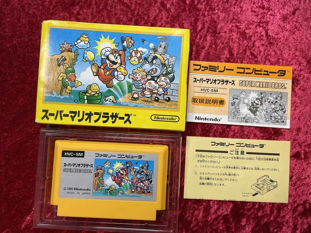 SUPER MARIO BROS. Bros Famicom FC NES Nintendo Japan import Box Manual ...