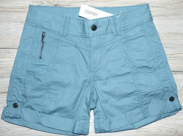 NEU ESPRIT DAMEN Shorts Bermuda Kurze Hose Hotpants Türkis Sommer Gr. 34 (11) EUR 22,95 ...