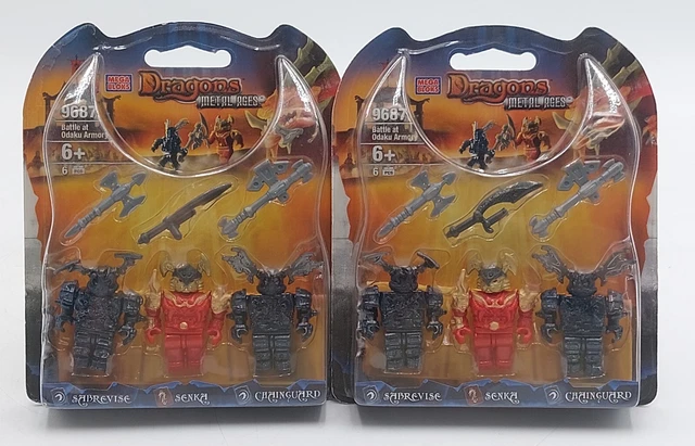 2X MEGA BLOKS Dragons Metal Ages 9687 - Battle at Odaku Armory Set mit ...