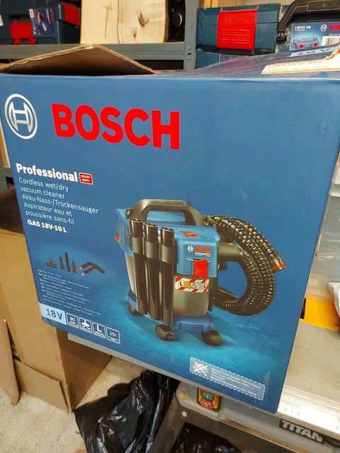 BOSCH PROFESSIONAL GAS 18V-10L Cordless Dust Extractor L020300141311 £ ...