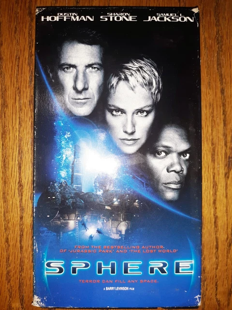 SPHERE (VHS, 1998) Sci-Fi Thriller! Sharon Stone Dustin Hoffman Michael ...