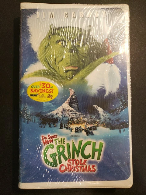 DR. SEUSS' HOW the Grinch Stole Christmas - Jim Carrey - 2000 VHS ...