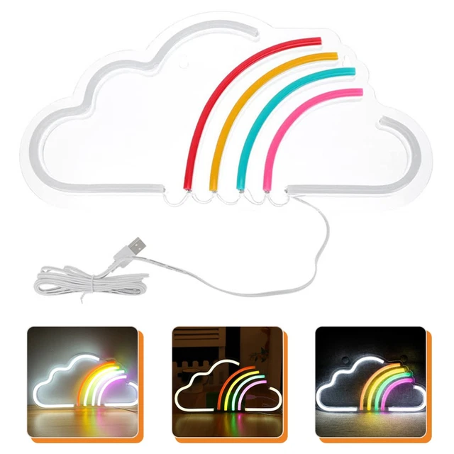 CLOUD NEON SIGN LED Neon Light USB Powered Neon Sign for Bedroom Kids ...