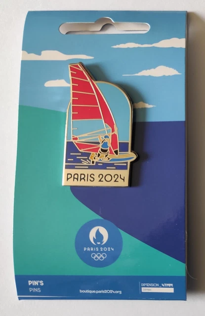RARE PINS PIN'S .. Olympique Olympic France Paris 2024 Team Windsurf ...