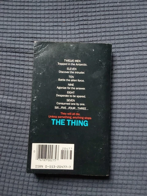 THE THING BY ALAN DEAN FOSTER (BANTAM 1982 1st PRINT) MOVIE ...