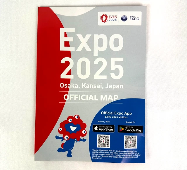 EXPO 2025 OSAKA Japan World Fair Official Map English £17.76 - PicClick UK
