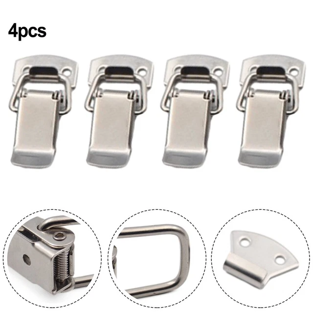 STAINLESS-STEEL SPRING LOADED Clamp Clip Case Box Toggle Latch Catch ...