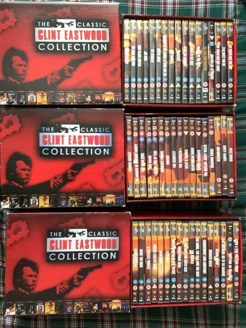 THE CLASSIC CLINT Eastwood Collection (52 x DVDs ) £185.00 - PicClick UK