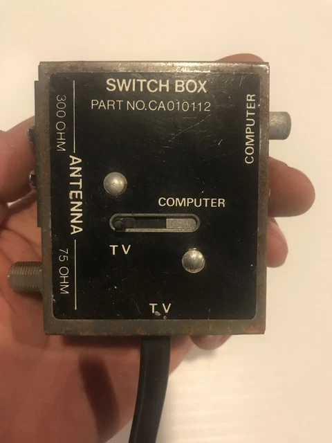 VINTAGE ATARI 2600 Antenna Switch Box RF Adapter Game TV Computer ...