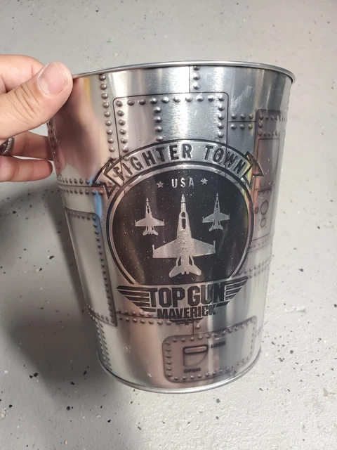 TOP GUN MAVERICK 2022 Movie Theater Tin Tub Bucket Popcorn Collectible ...