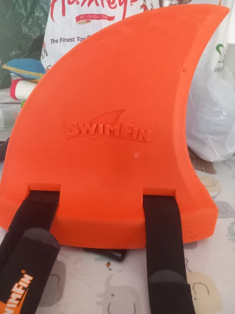 SWIMFIN SWIMMING SWIM Shark Fin Training Floatation Aid Orange £14.00 ...