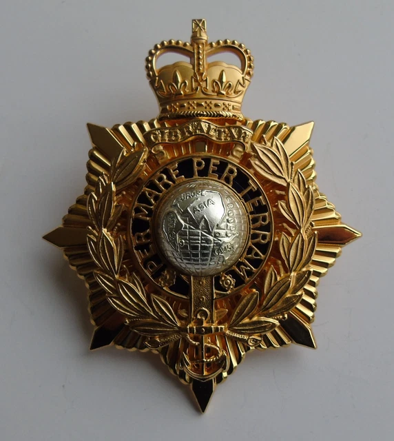 ROYAL MARINES COMMANDO Officers Helmet Plate/Badge - New £79.99 ...