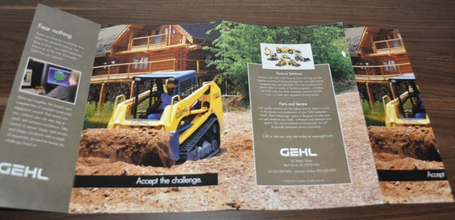 GEHL WHEEL & Crawler Track Loader Specifications Brochure Prospekt £3. ...