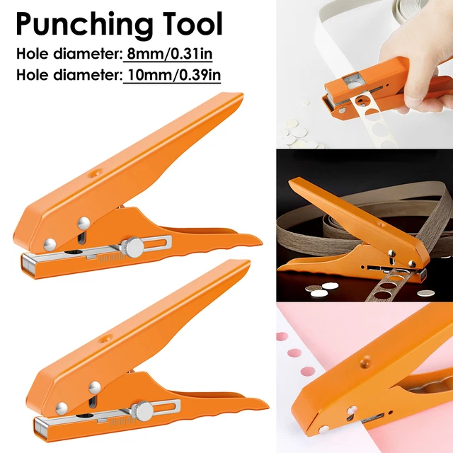 SINGLE HOLE PUNCH 5/16inch 3/8inch Heavy Duty Hole Puncher Portable ...