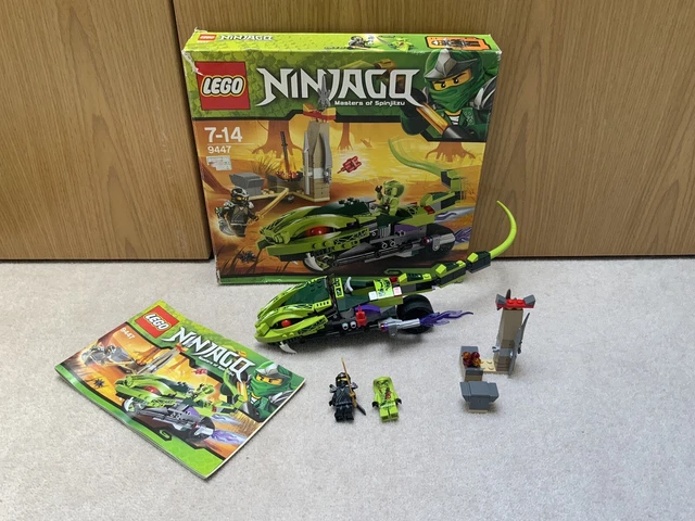 LEGO NINJAGO 9447 cycle de morsure de Lasha 100 % complet rare très bon ...