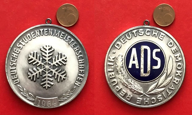DDR MEDAILLE ADS Deutsche Studenten Meisterschaften 1964 ( M2362 EUR 24 ...